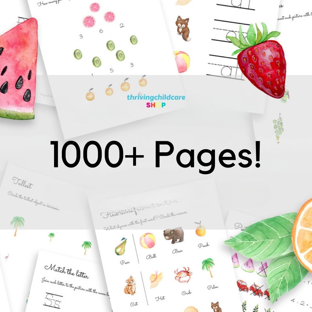 Toddler + Pre-K + K Mega Montessori Friendly Curriculum Bundle [INSTAN ...