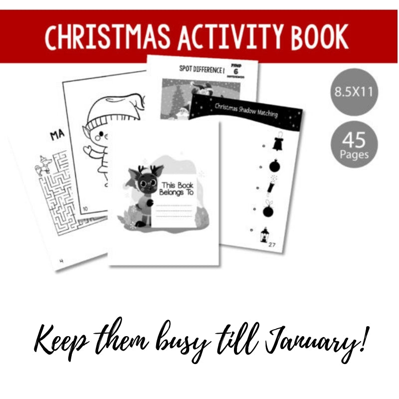 HUGE Christmas Winter Holiday Children's Activity Book [INSTANT PRINTA ...
