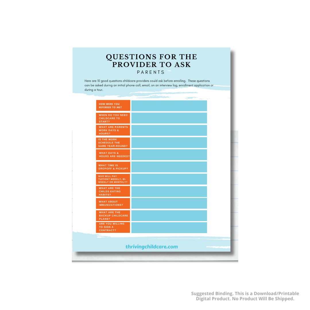 Terrific Tour Toolkit - Daycare Tour Mastery Bundle [INSTANT PRINTABLE ...