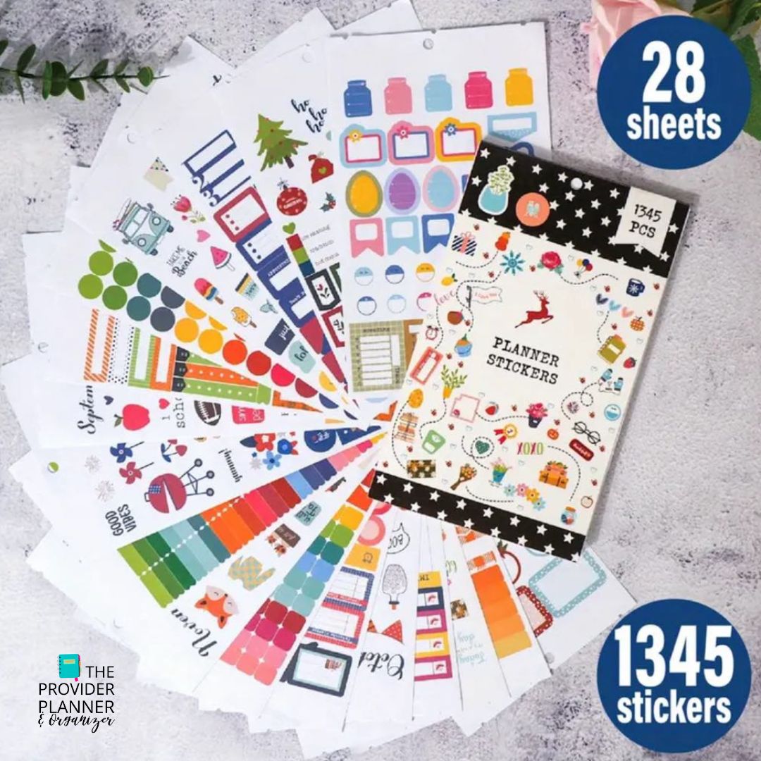 Provider Planner Sticker Set - Huge 1345 Pcs Planner Stickers Set ...