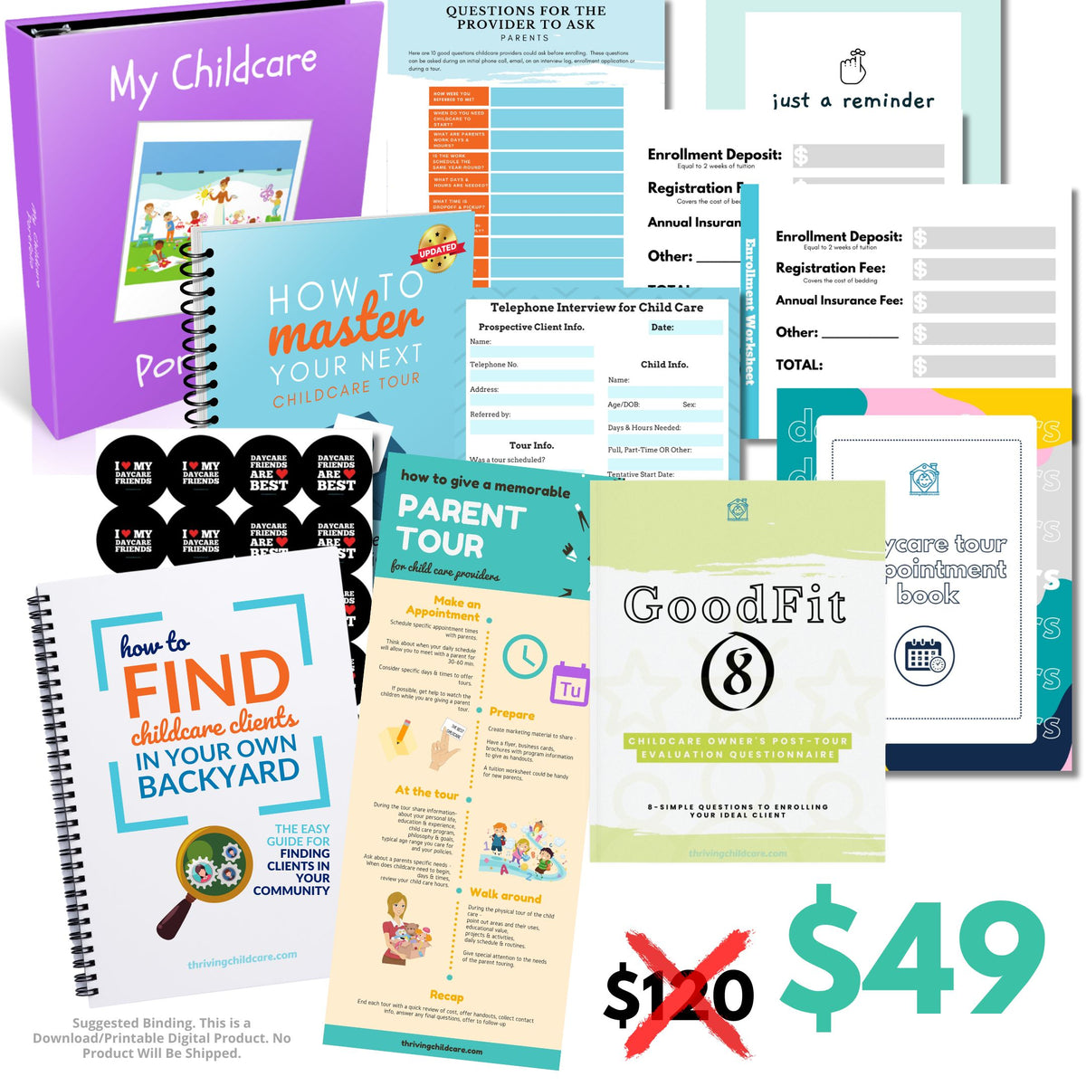 Terrific Tour Toolkit - Daycare Tour Mastery Bundle [INSTANT PRINTABLE ...
