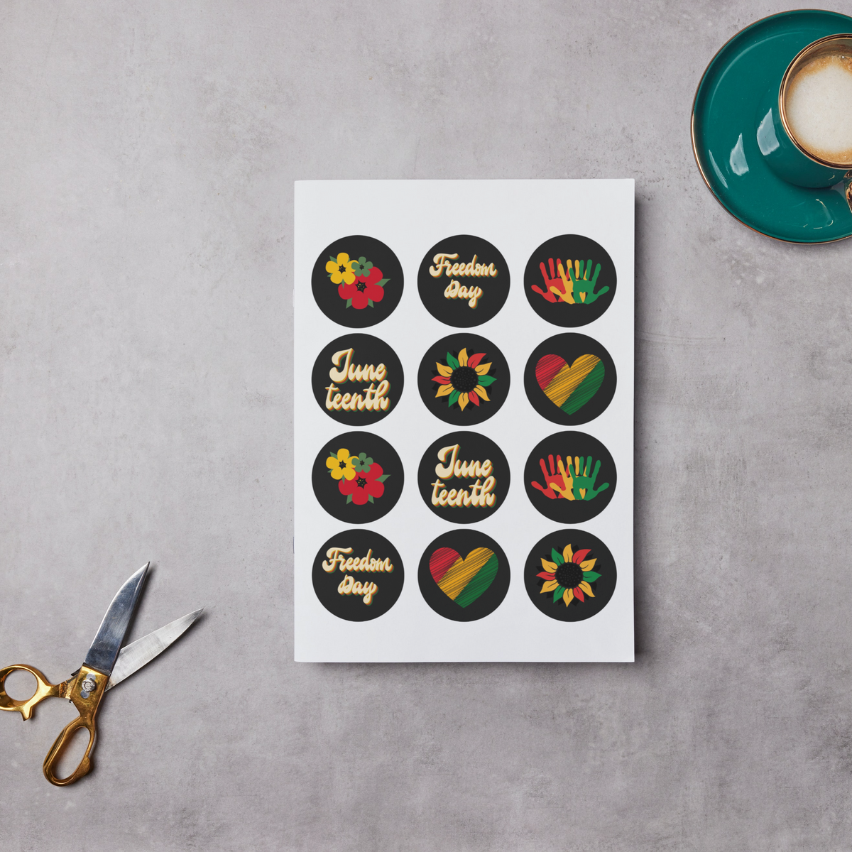 JUNETEENTH STICKER SET: Celebrate Freedom with Fun Stickers! [INSTANT ...